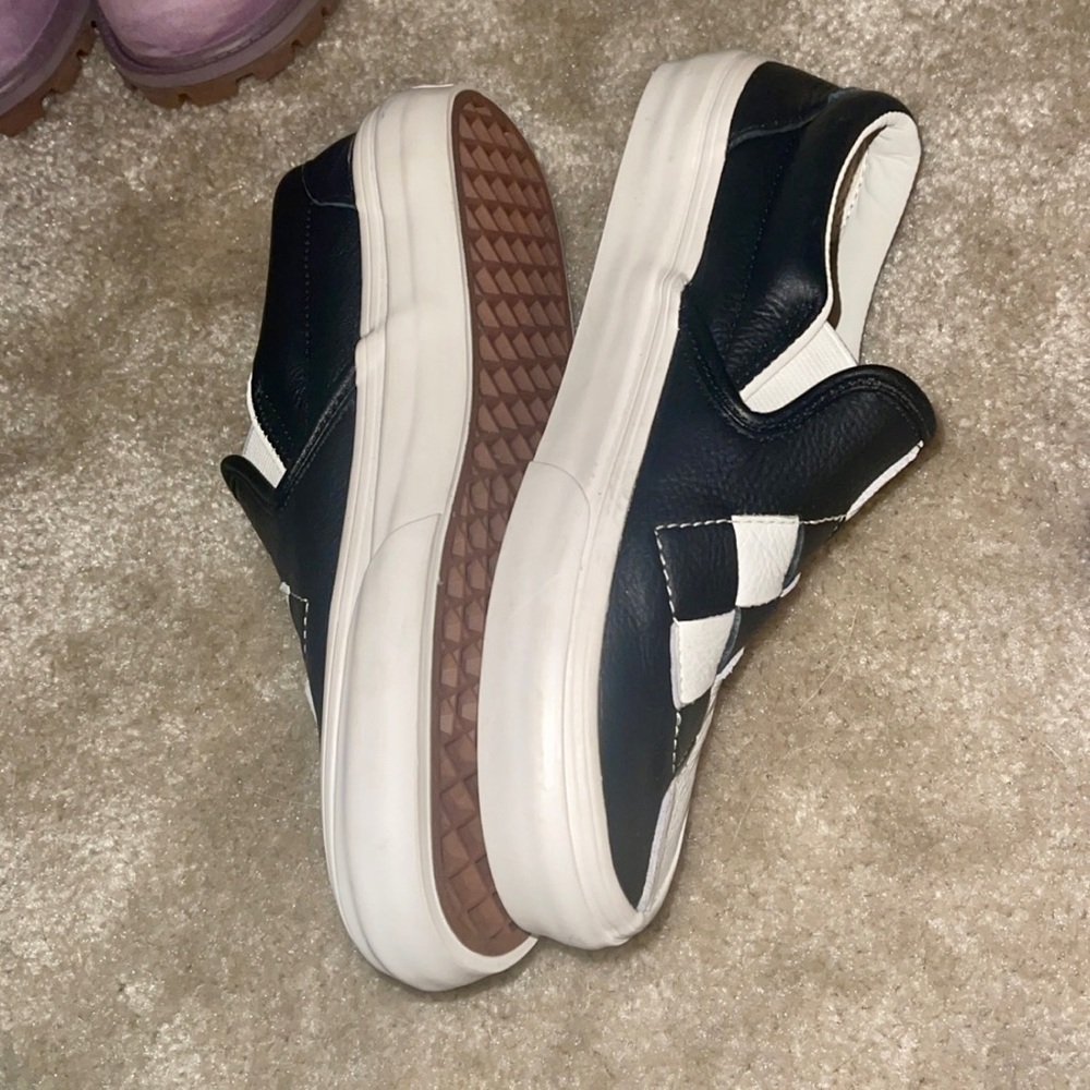 Leather Checkerboard Vans (Rare) - Gem